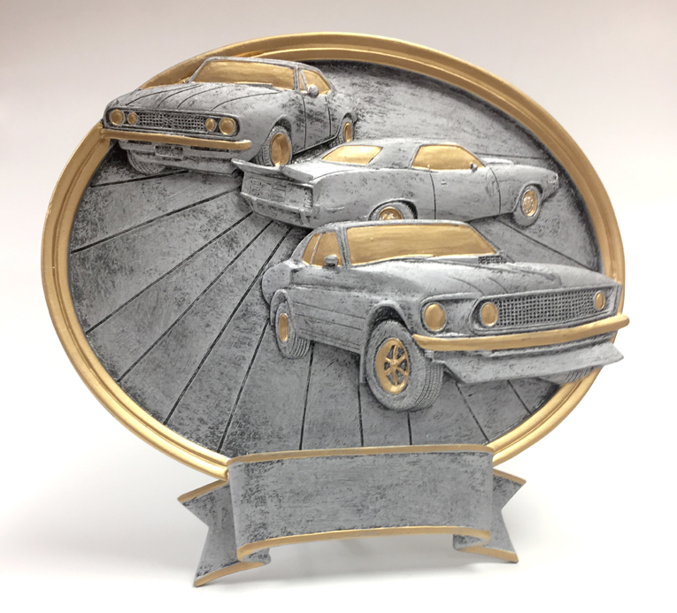 8" X 8.5" Oval Resin Award - Muscle Cars - The Car Show Store_2024